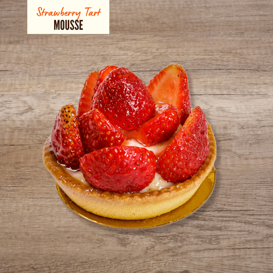 Strawberry Tart (medium – 8 people) – Bonjour French Bakery Miami ...